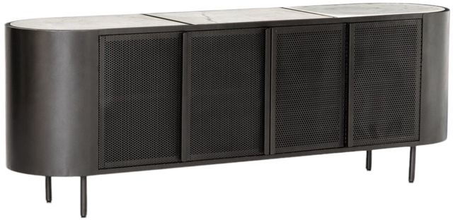 Four Hands Libby Gunmetal Media Console | Karvonen’s