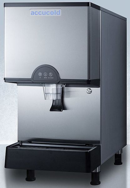 Accucold® 17" 285 lb. Stainless Steel Ice and Water Dispenser| Don's ...