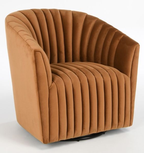 Classic Home Arline Bronze Swivel Accent Chair | Fischer Furniture ...