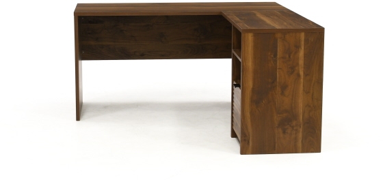 Sauder Harvey Park Grand Walnut L Shaped Office Desk Economy Furniture