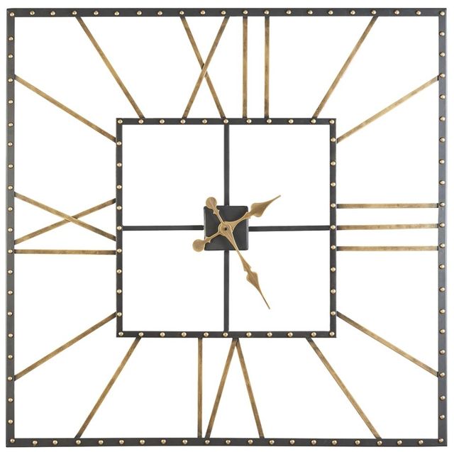 Signature Design by Ashley® Thames Black/Gold Wall Clock | Laverty's ...