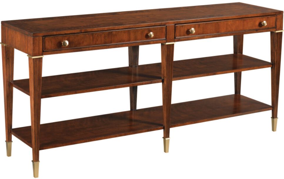 American Drew® Addison Greenhill Cherry/Walnut Console Table | Bob ...