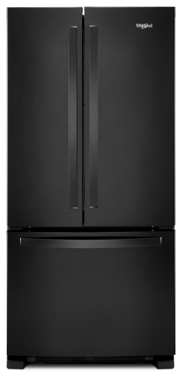Whirlpool 22 Cu. Ft. Wide French Door Refrigerator Black Jones Appliance TV
