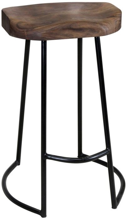 StyleCraft Gavin Brown Sculpted Counter Stool | Fischer Furniture ...