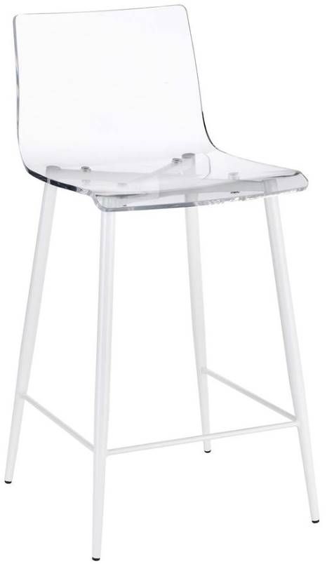 Progressive® Furniture A La Carte Acrylic White Counter Stool | Colder ...
