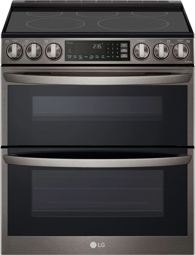 LG 30" Black Stainless Steel Slide In Electric Range | Malkin's ...