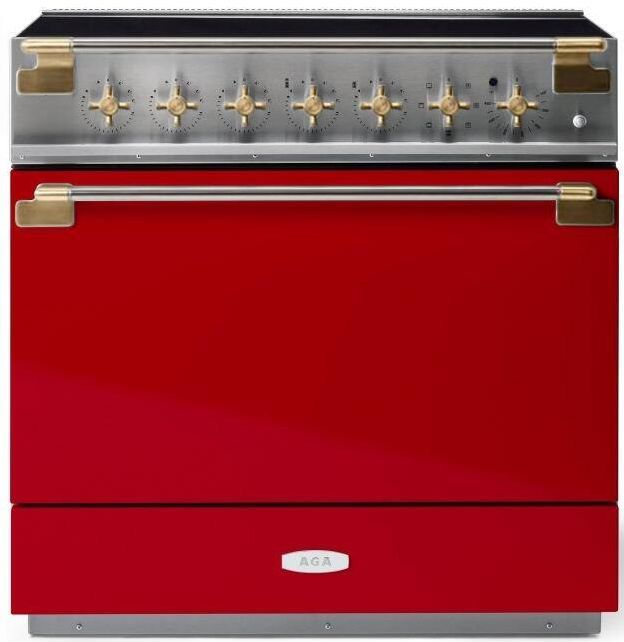 AGA™ Elise 36" Piccadilly Red Slide In Induction Range | Stewart's TV ...