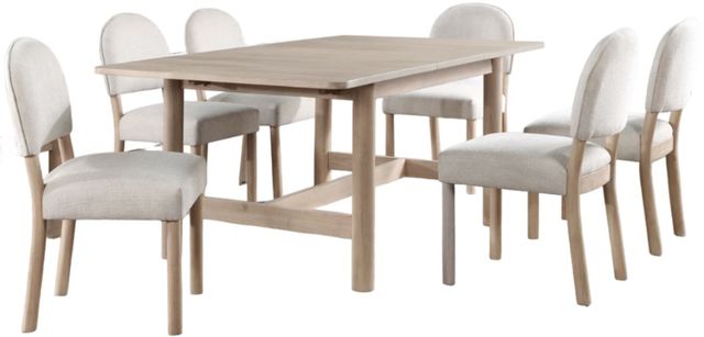Steve Silver Co. Gabby 7-Piece Washed Oak Dining Set | Jarons Furniture ...
