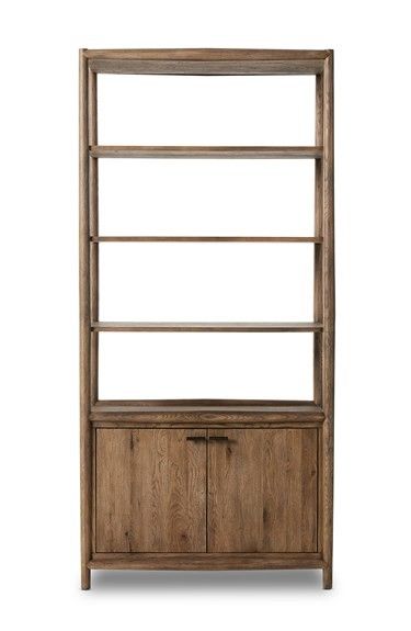 Four Hands Glenview Weathered Oak Bookcase | Marshall's Home Living ...