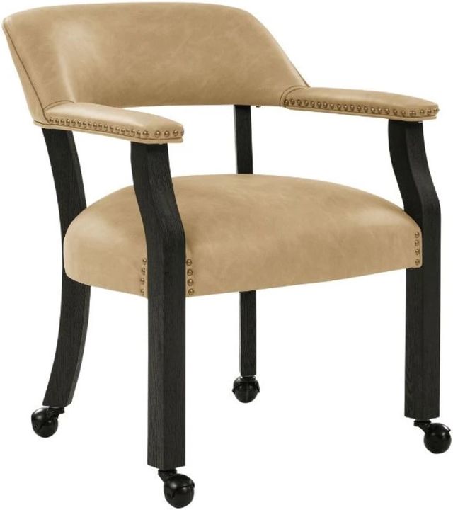 Steve Silver Co. Rylie Sand/Black Captains Chair | Miskelly Furniture