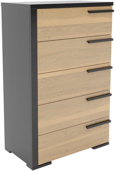 Commode Meubles JLM Orléans - Naturel/Anthracite | Ameublement G. Boisvert