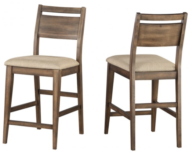 Winners Only® Zoey 2-Piece Beige/Brown Bar Stool Set | Fischer ...