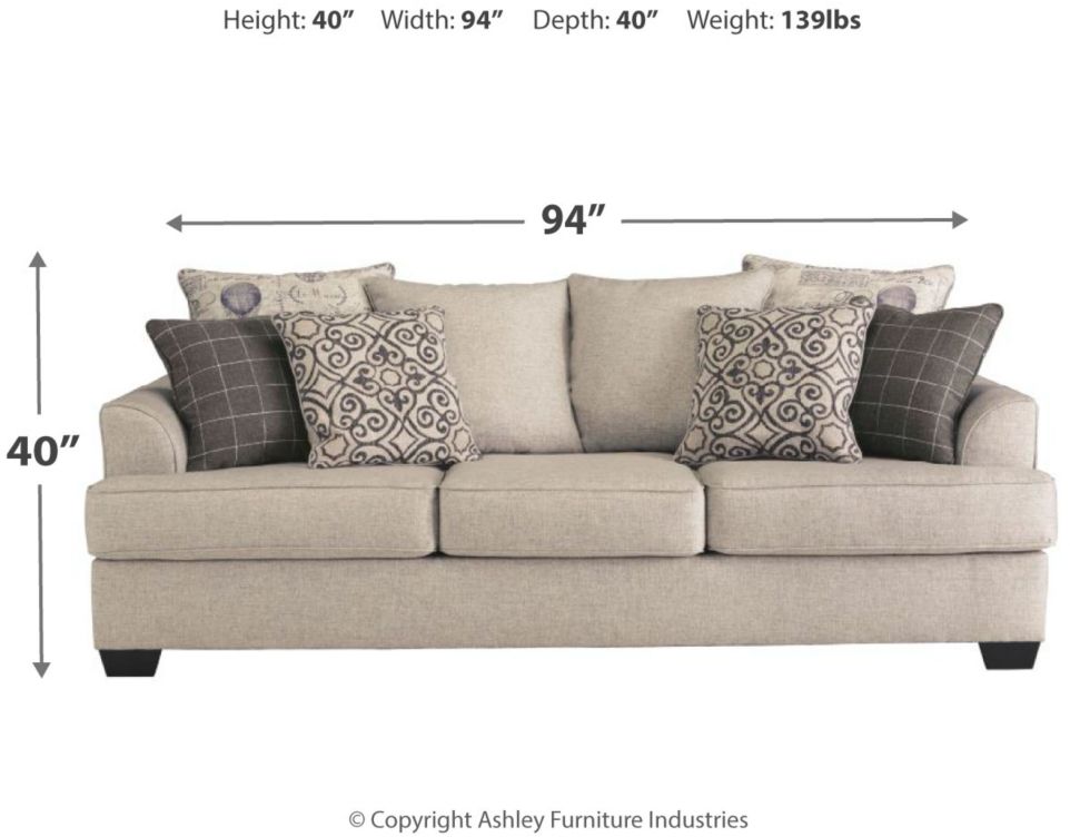 Signature Design by Ashley Velletri Pewter Sofa Farnham s Furniture Galleries Casper Wyoming