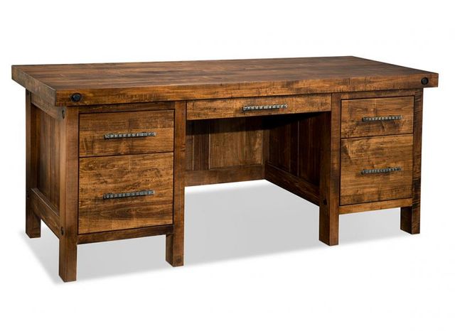 Handstone Rafters Executive Desk with Pencil drawer with flip down ...
