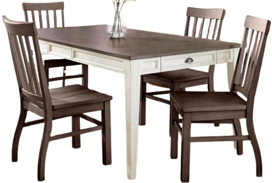 San luis oak 5 pc rectangle dining room store