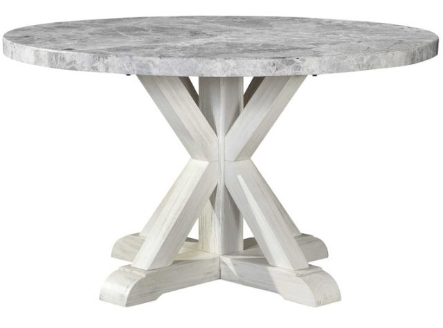 Steve Silver Co. Canova Gray Dining Table with White Base | Big Sandy ...
