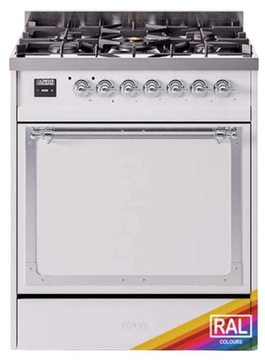 Ilve® Nostalgie II 30'' Custom RAL Color Natural Gas Freestanding Dual ...