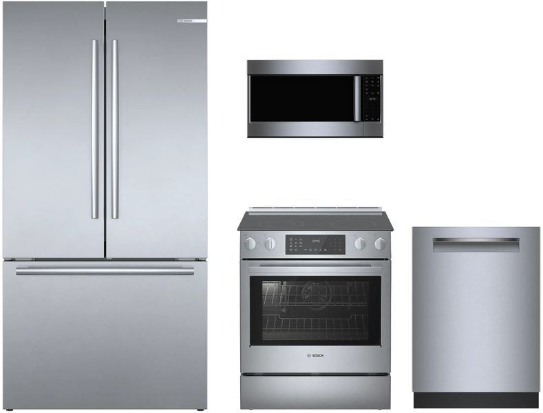 Bosch 4 Piece Stainless Steel Kitchen Package Appliances - Cincinnati ...