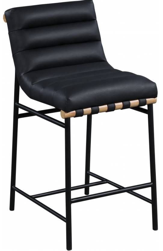 Meridian Furniture Burke Black/Matte Black Counter Stool | Furnikoure ...