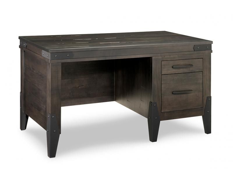 Handstone Chattanooga Single Pedestal Executive Desk | Macdonald's ...