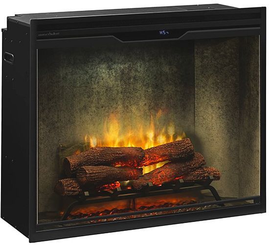Dimplex® Revillusion Black 36'' Built-in Weathered Concrete Electric ...