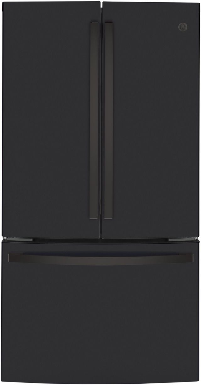 GE® 23.1 Cu. Ft. Fingerprint Resistant Black Slate Counter Depth French ...