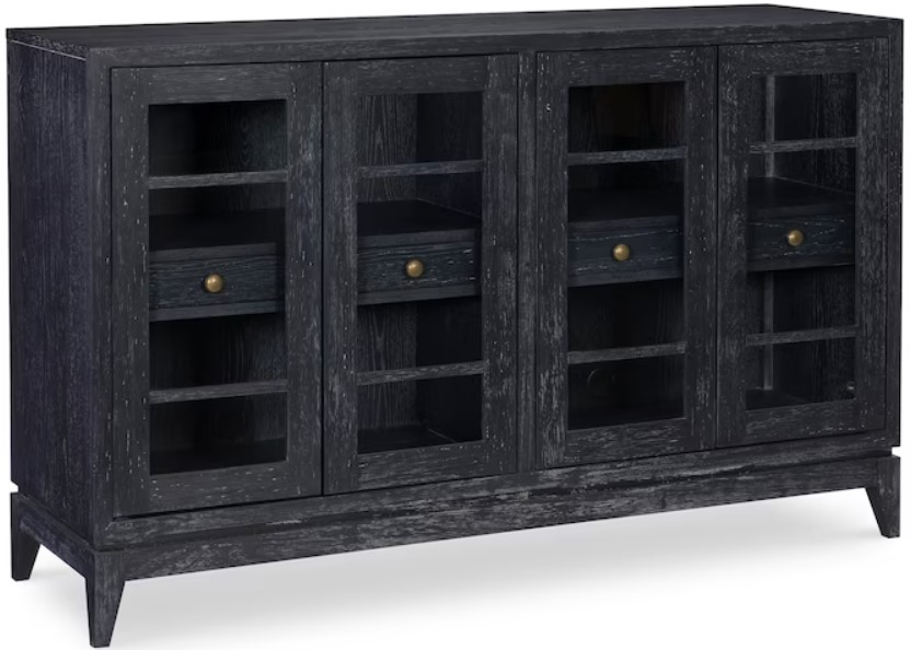 Bassett Furniture Clifton Black Credenza Roby s Furniture Appliance