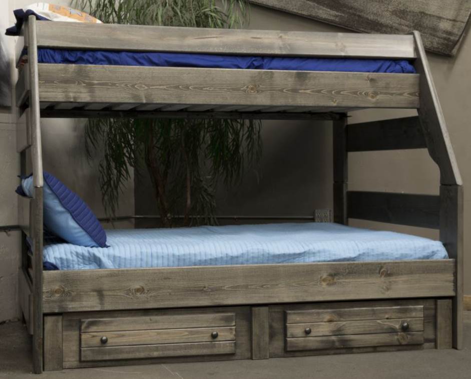 Rustic bunk beds twin over full store