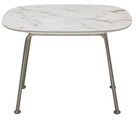 Natuzzi Editions Low Calacatta Gold Square Accent Table | Karvonen’s