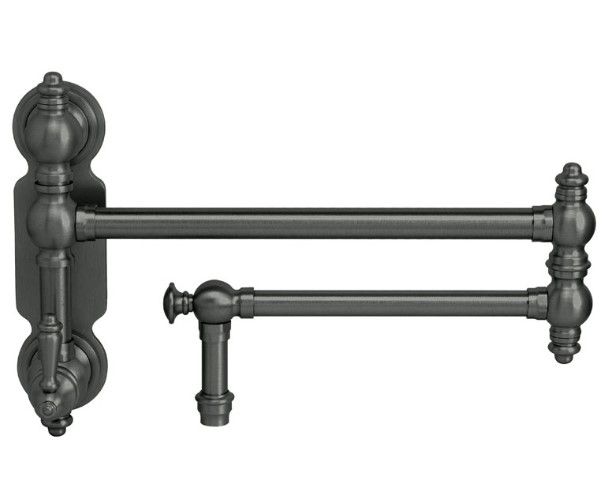 Waterstone™ Graphite Traditional Wall Mounted Pot Filler | Yale ...