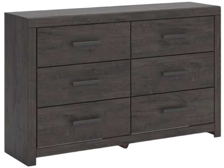 Signature Design by Ashley® Prendonea Charcoal 6-Drawer Dresser | Lacks ...