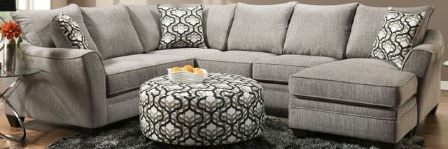 Peak Living Dante Concrete 2-Piece Right-Arm Facing Sectional and ...