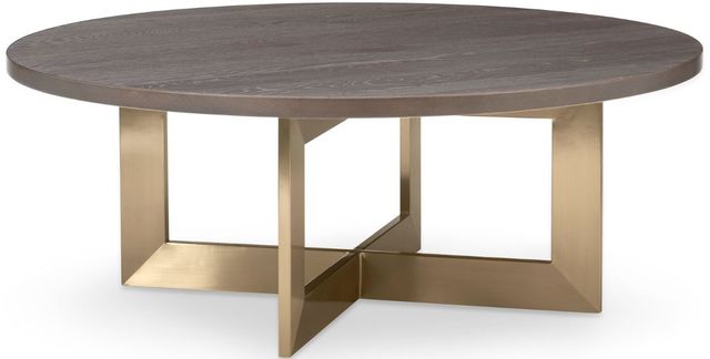 Bassett® Furniture BenchMade Andover Oak Round Cocktail Table | Fischer ...