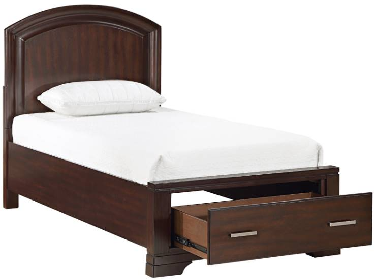 Homelegance Hudson Cherry Twin Storage Platform Bed Furniture Express Valdosta GA