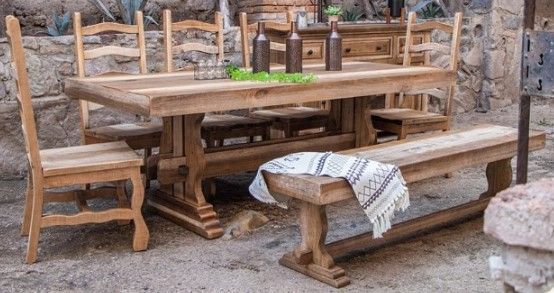 International Furniture Direct Marquez 6-Piece Brown Dining Table Set ...