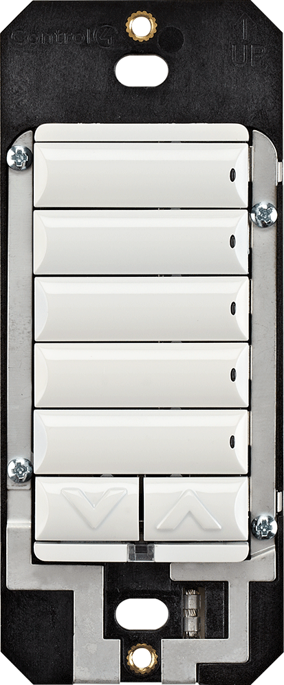 Control4® 240V White Configurable Keypad | Steiner's Audio Video