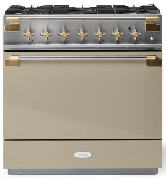 AGA™ Elise Series 36" Stainless Steel Pro Style Dual Fuel Range with ...
