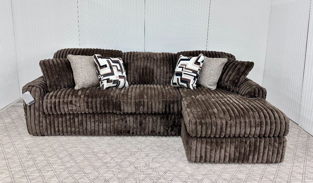 Signature Design by Ashley® Midnight-Madness Chocolate Sectional | King ...