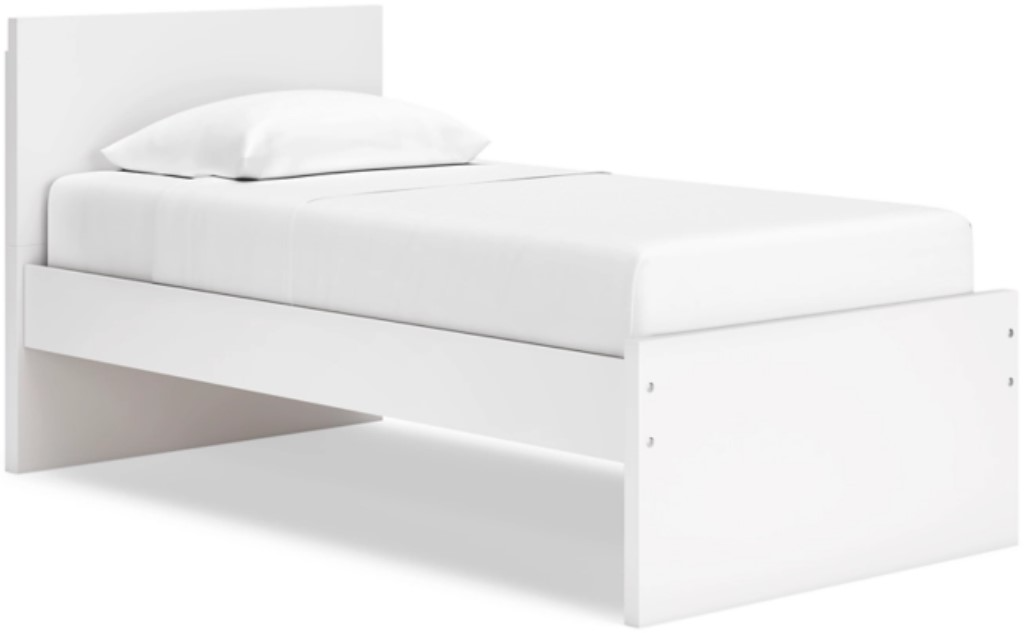 White panel platform bed store