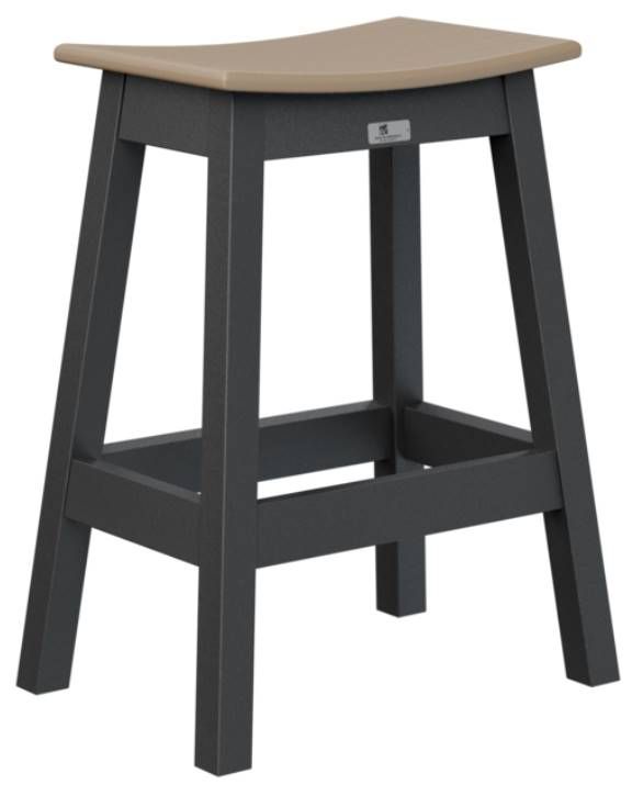Berlin Gardens Outdoor Saddle Counter Stool | Thompson Furniture ...