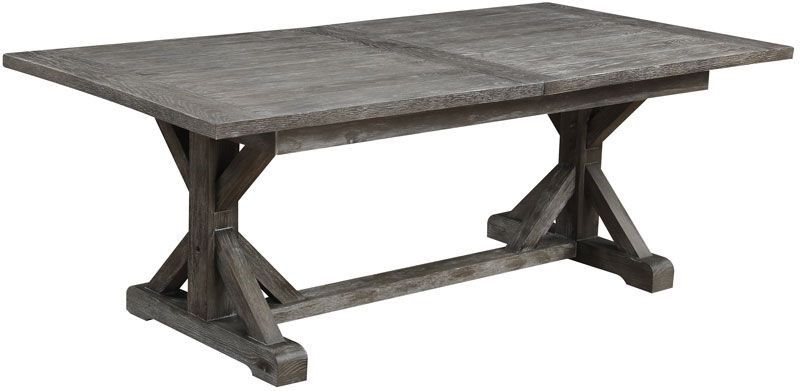Emerald Home Paladin Weathered Gray Dining Table Liddiard Home Furnishings