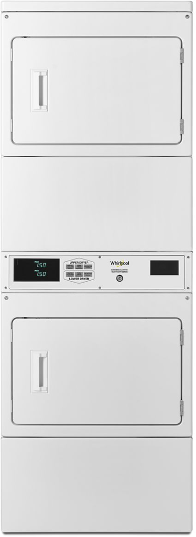 Whirlpool® Commercial 7.4 Cu. Ft. White Stack Dryer