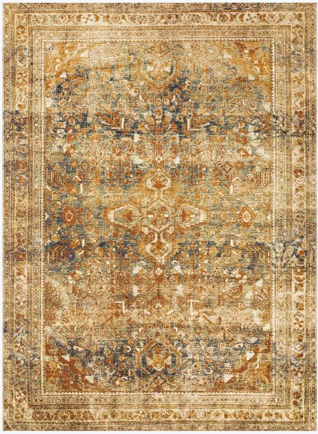 Loloi Sebastian Lagoon/Spice 8'x11' Rug | Fischer Furniture | Rapid ...