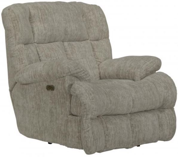 Catnapper® Cirrus Parchment Power Lay Flat Chaise Recliner | Total Home ...