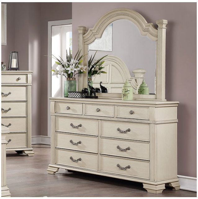 Furniture of America Pamphilos Antique White Dresser