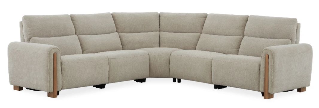 Kate Preston Home 5pc Selene Grey Power Reclining Sectional | Big Sandy ...