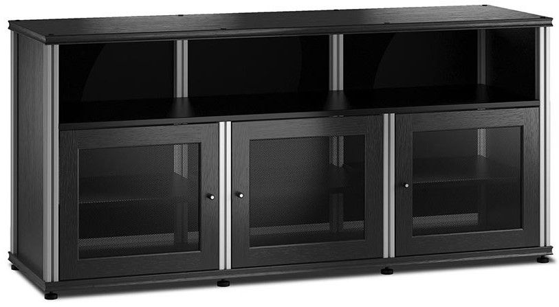 Salamander Designs® Synergy System Black Oak 3-Door and 4-Shelves AV ...
