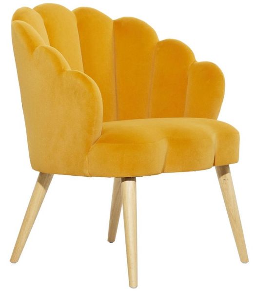 Deco Marche Yellow Upholstered Accent Chair | Fischer Furniture | Rapid ...