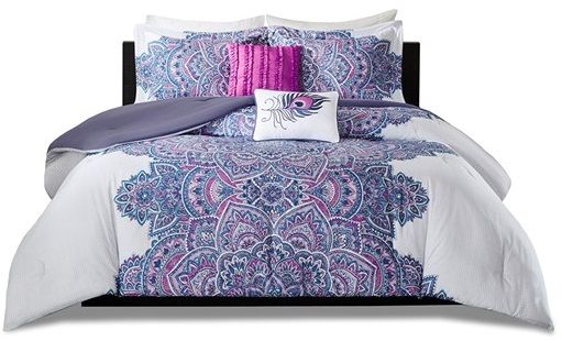 Olliix by Intelligent Design Mila Purple Twin/Twin XL Comforter Set ...