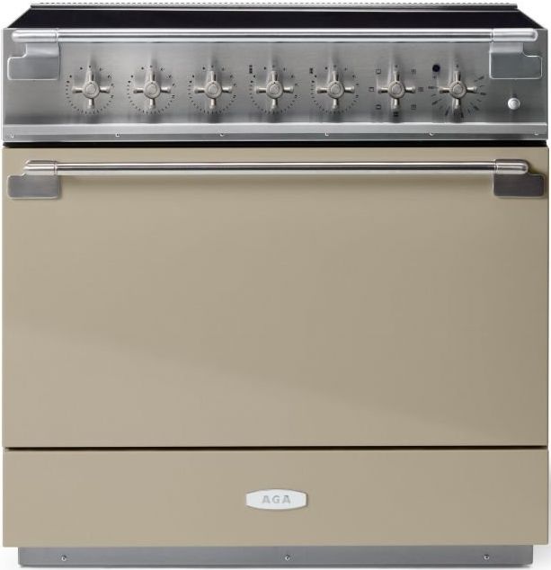 AGA™ Elise 36" Stainless Steel Freestanding Induction Range with Fawn ...
